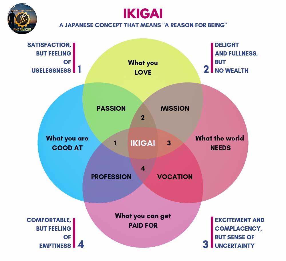 What is ikigai? Ikigai meaning in hindi - Blogs by Find-aim.com